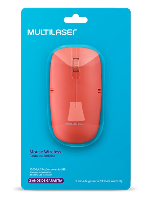 Mouse Inalámbrico Multilaser slim 1
