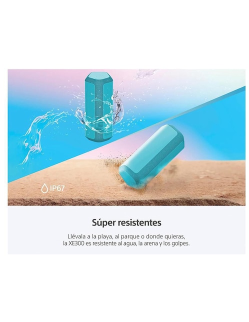 Bocina recargable Sony SRS-XE300/LC bluetooth 4