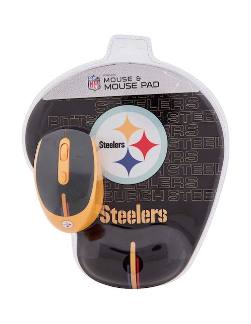 Mouse pad Nfl Pittsburgh Steelers con apoyo para muñeca con ...