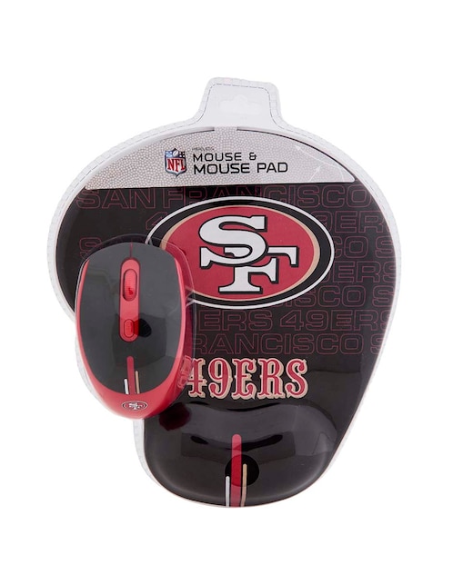 Mouse pad Nfl San Francisco 49ers con apoyo para muñeca con ...